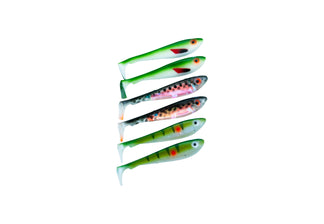McRubber Shad 9 cm 6 pack Mix UV – Betesbyggarkiosken